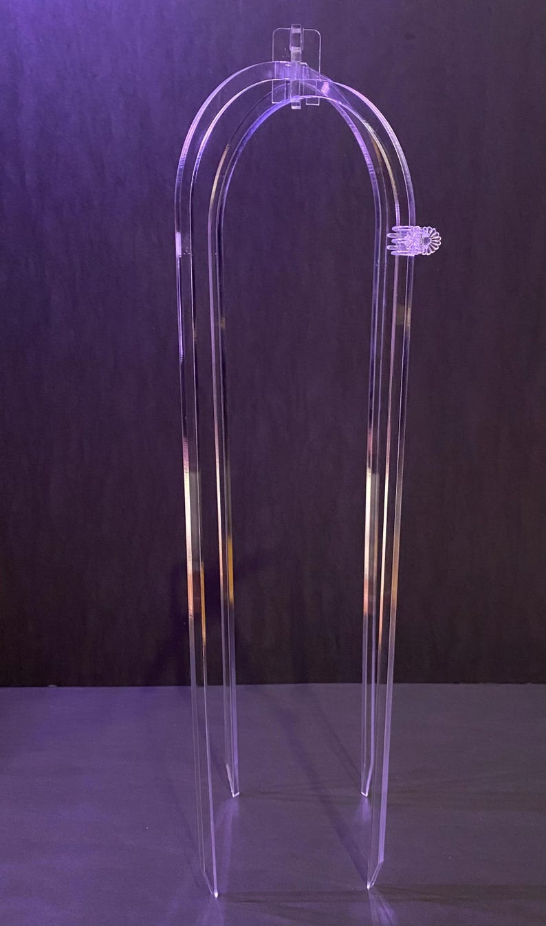 18 Inch Trellis Obelisk Clear Transparent - Etsy