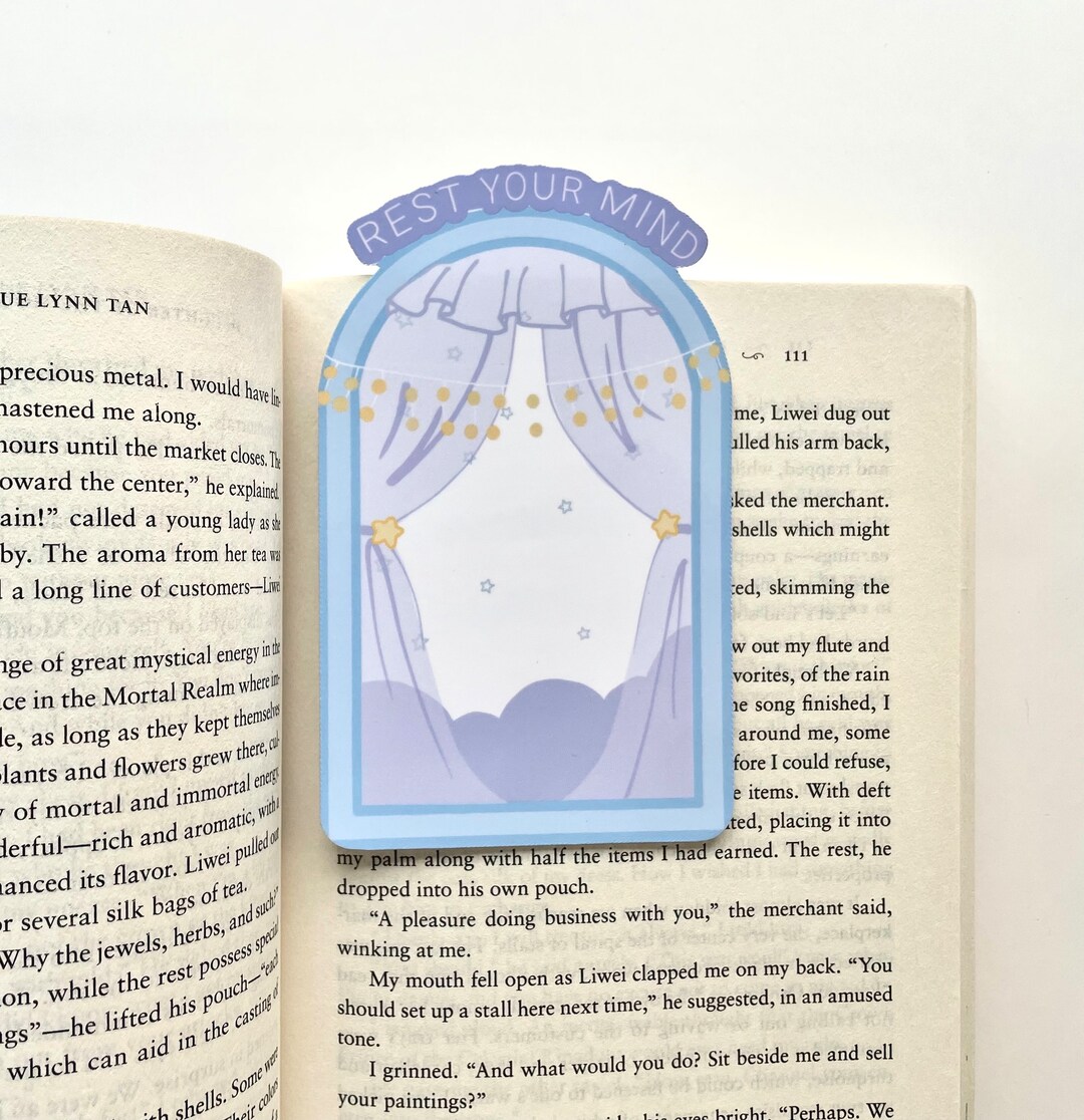 Romantic Boomark, Dreamy Cozy and Whimsical Laminated and Weather Proof ...