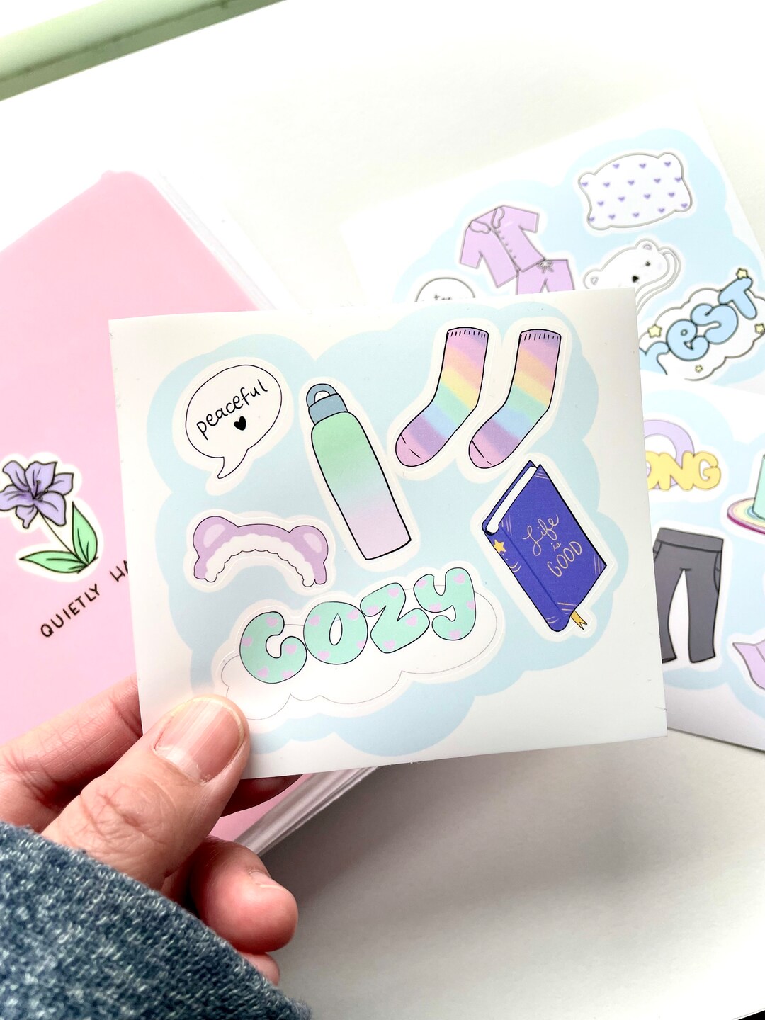 Soft Pastel Stickers for Planners, Bullet Journal, Notebook or ...
