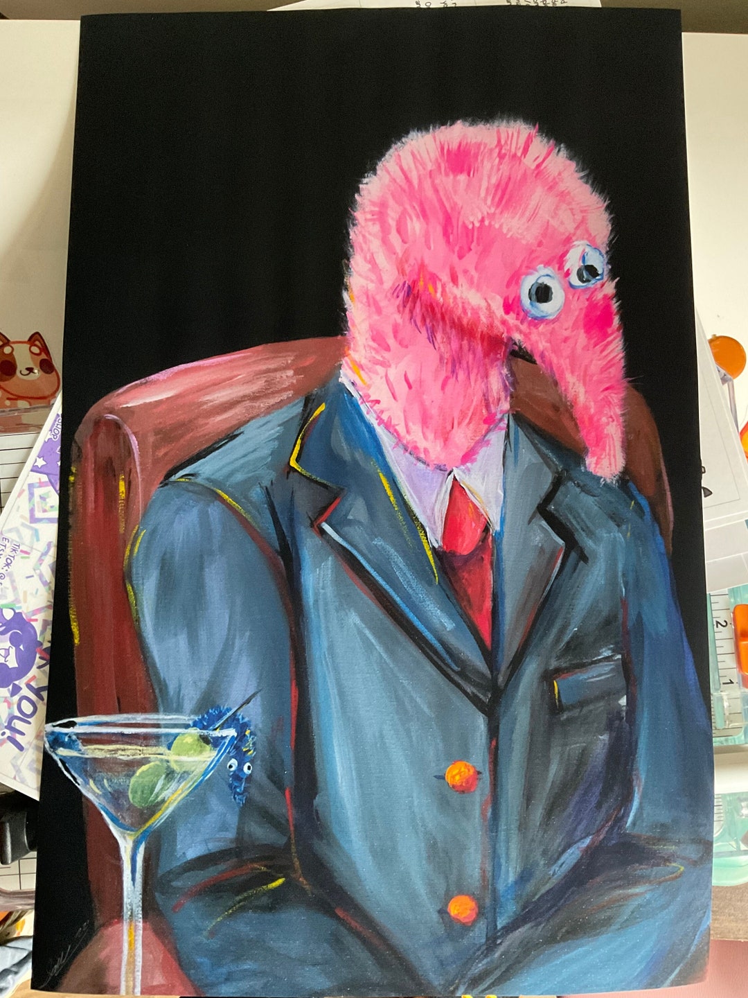 Business Worm on a String Print 11x17 - Etsy