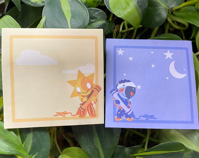 FNAF Security Breach Sun / Moon Sticky Notes - Etsy