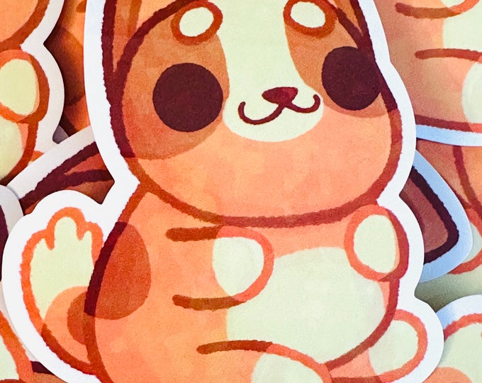 Orange Dog Sticker - Etsy