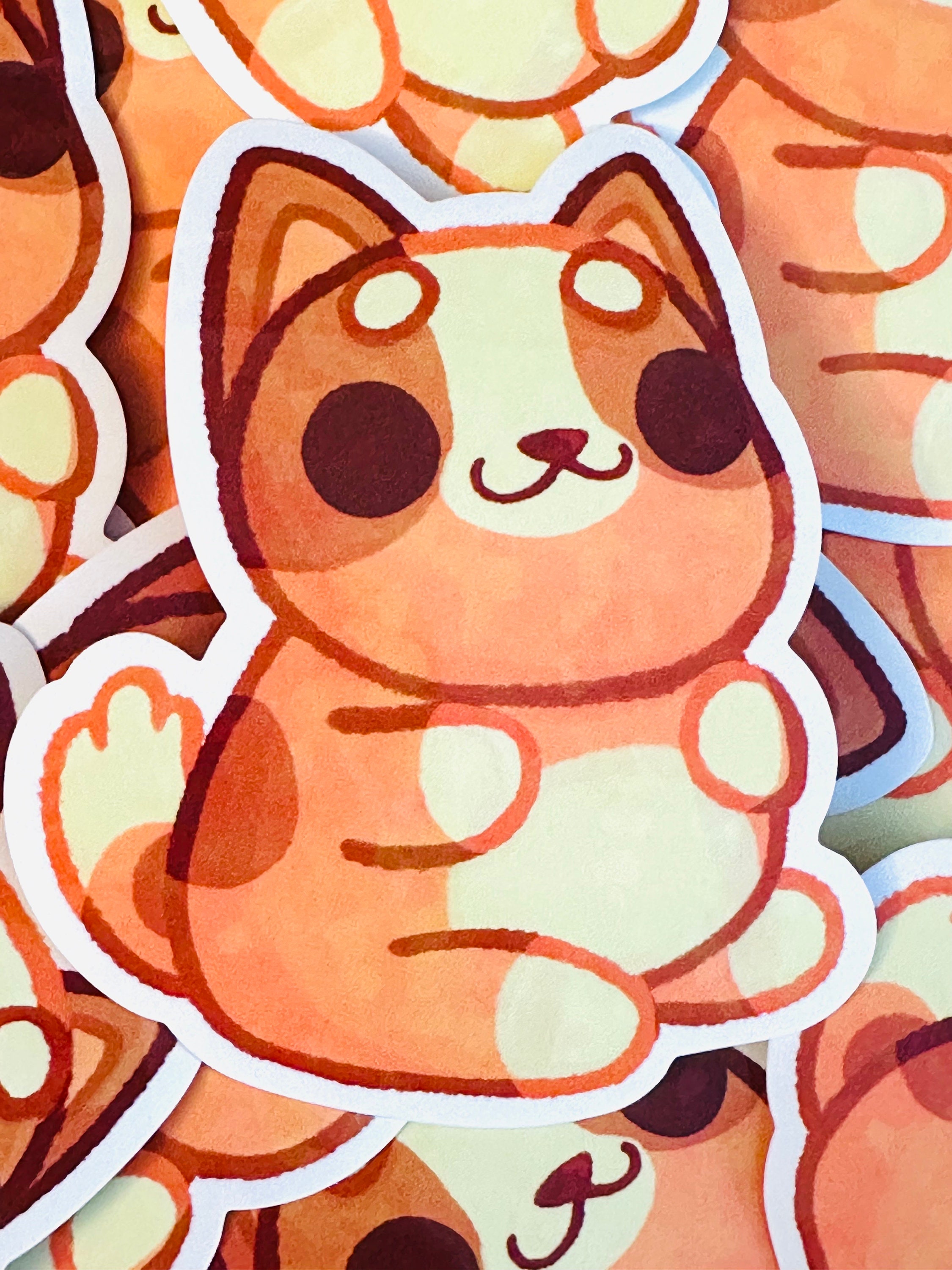 Orange Dog Sticker - Etsy