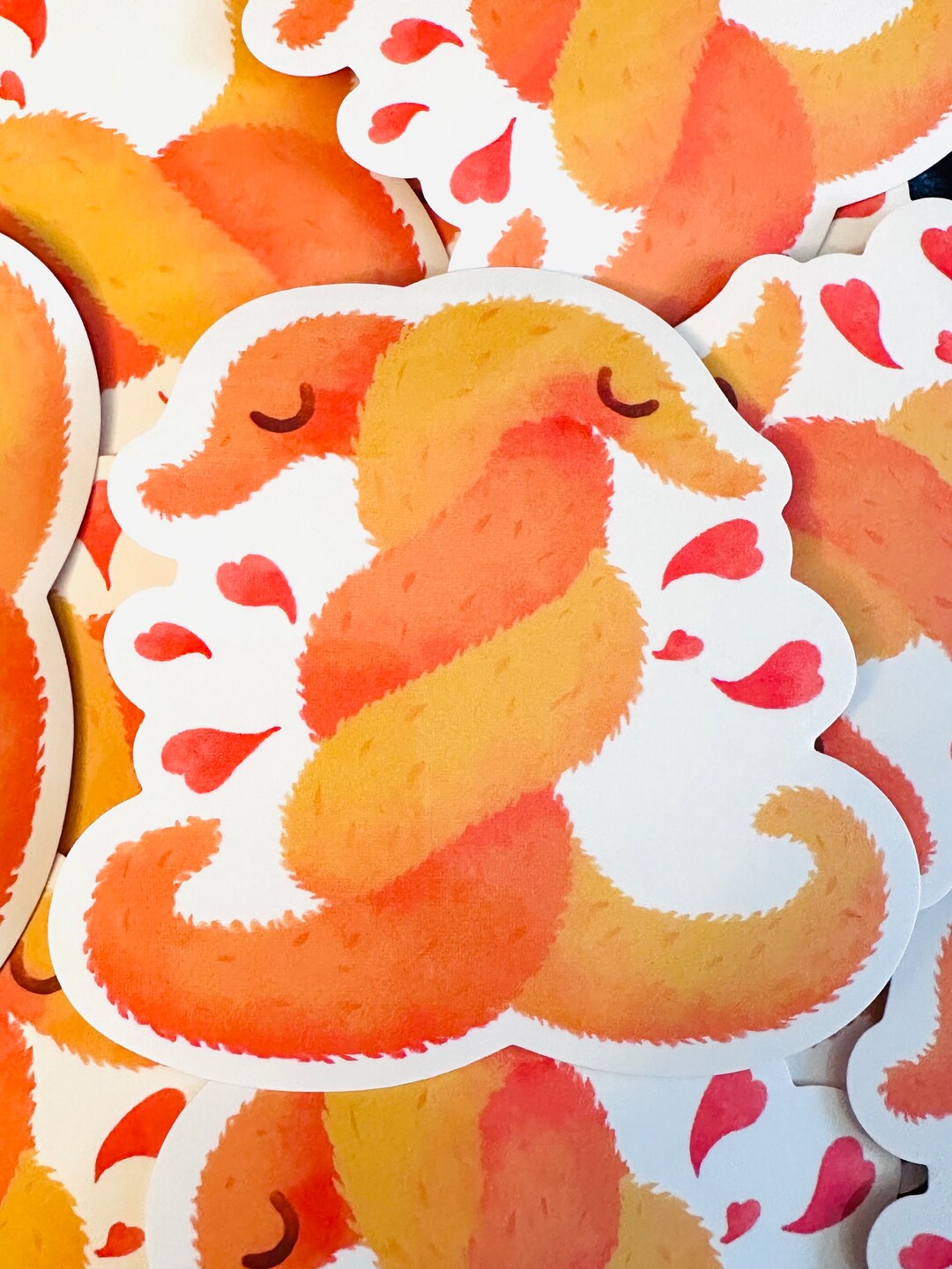 Hugging Worms Sticker - Etsy
