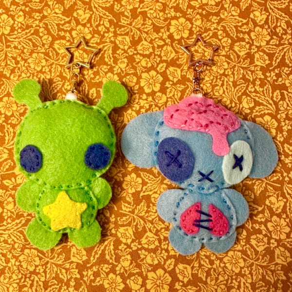 Felt Keychain - Etsy