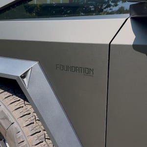 Cybertruck Foundation Series Logo Vinyl Decal Sticker Tesla Car ...