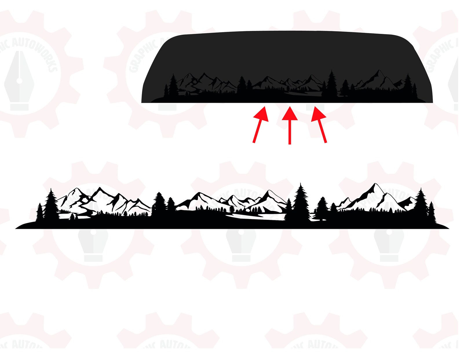 2014-2021 Toyota Tundra Rear Window Large Outdoor Mountains | Etsy