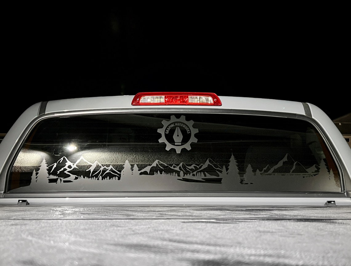 2014-2021 Toyota Tundra Rear Window Large Outdoor Mountains - Etsy