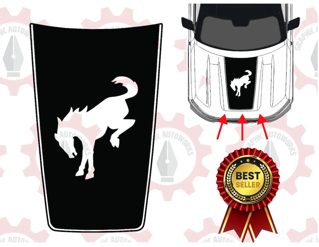 2021-2026 Ford Bronco Sport Hood Decal With Horse Cut Out - Etsy