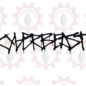 Cyberbeast Tailgate Graffiti Logo Vinyl Decal Sticker Any Size - Etsy