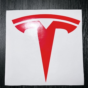 Tesla Emblem Logo Decal - Vinyl Decal Sticker - High Quality - Model S ...