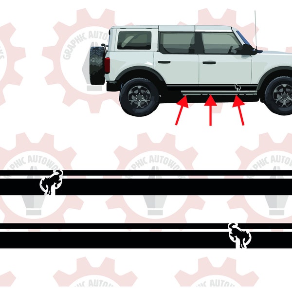 Ford Bronco Decal 4 Door - Etsy