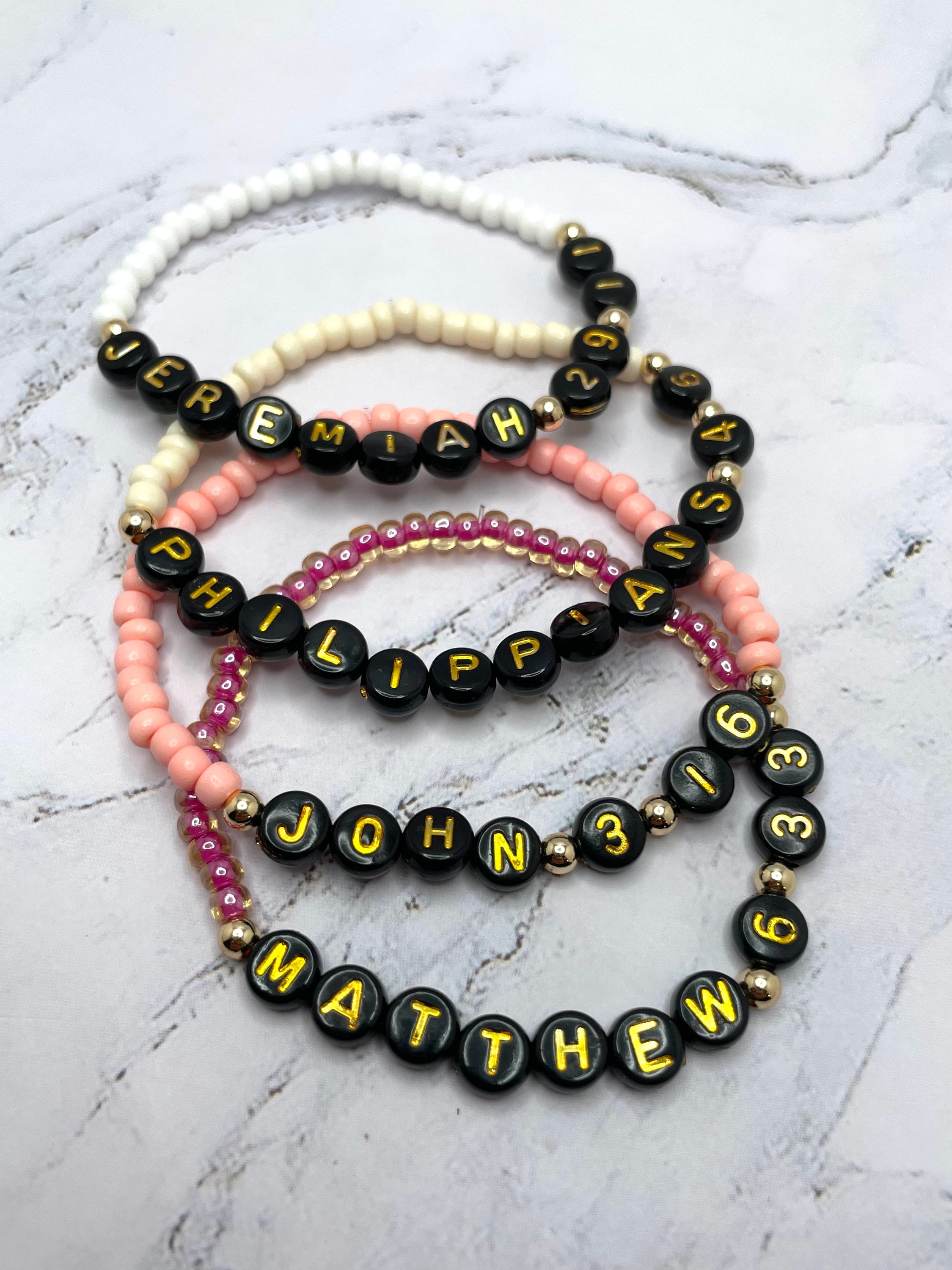 Custom Bible Verse Bracelets for Women Christian Beaded Bracelets ...