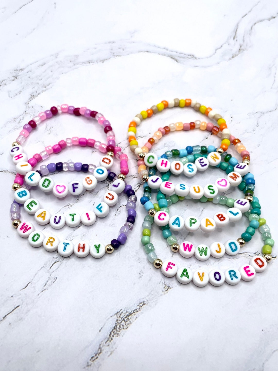 Kids Christian Beaded Bracelets | Girls Chrisitan Bracelets | Identity ...