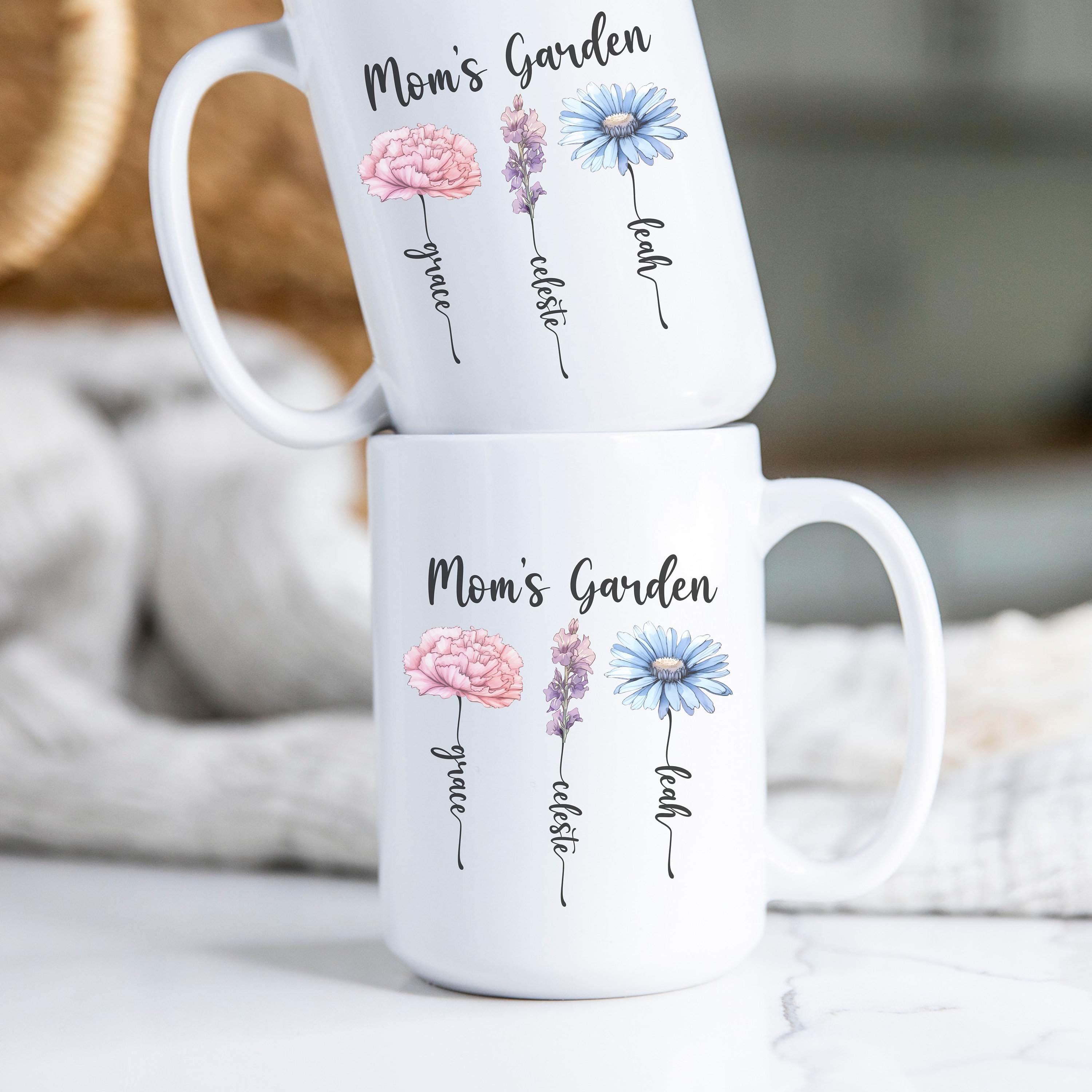Personalized Birth Flower Mug for Mom Mother's Day Gift Personalized ...