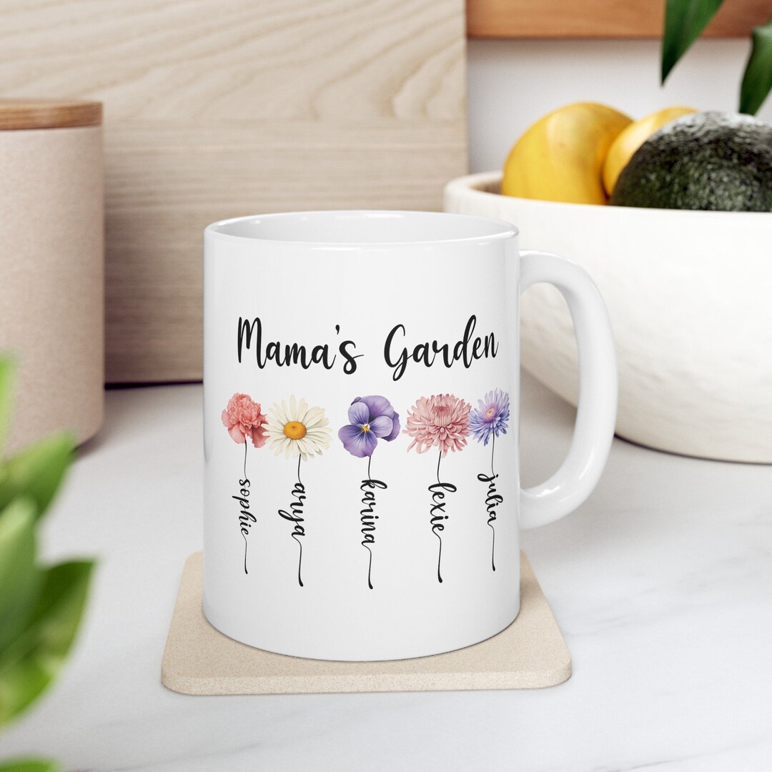 Personalized Birth Flower Mug for Mom Mother's Day Gift Personalized ...
