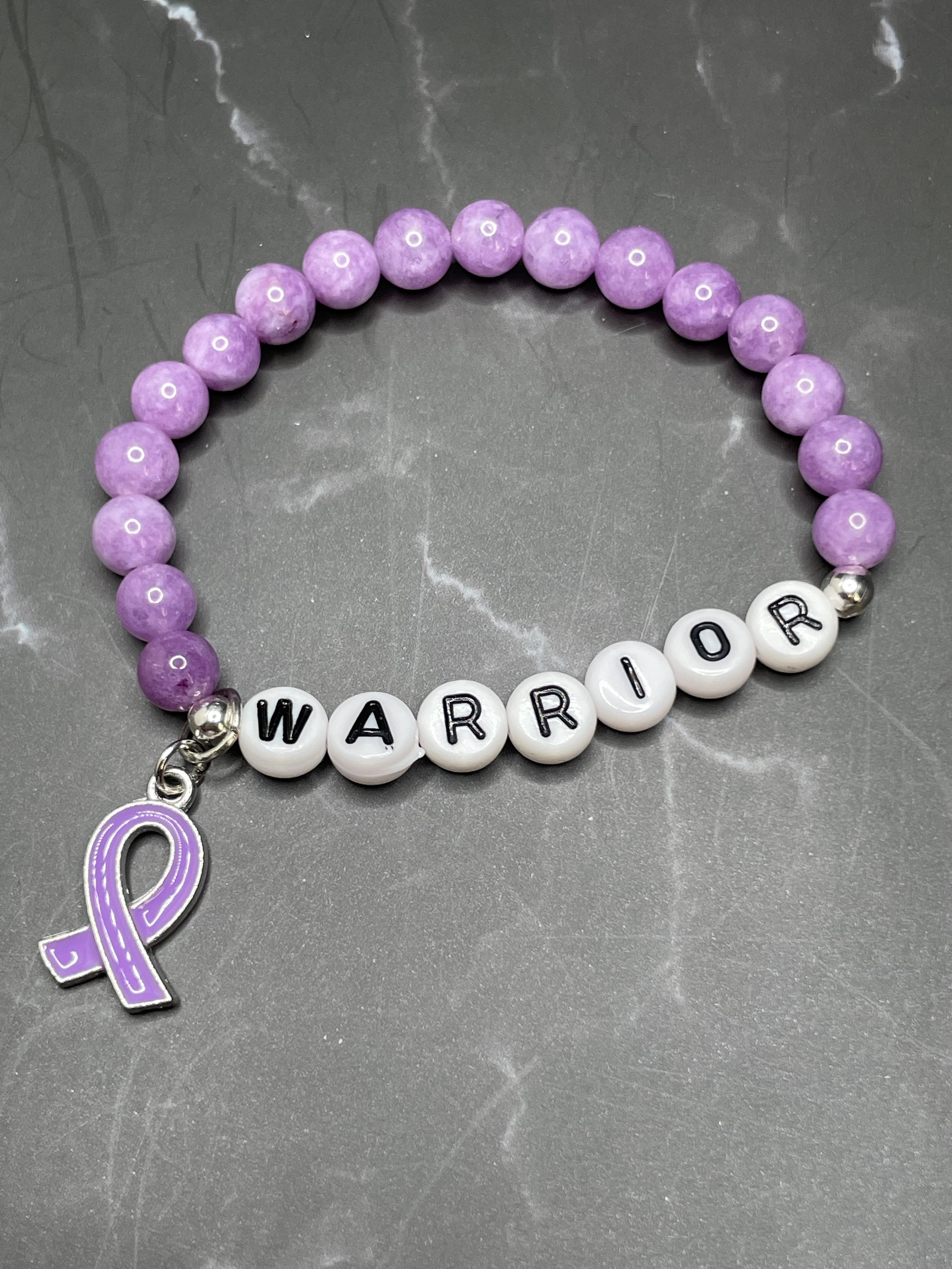 Purple Ribbon Awareness Bracelet Pancreatic Cancer Alzheimer's Disease ...