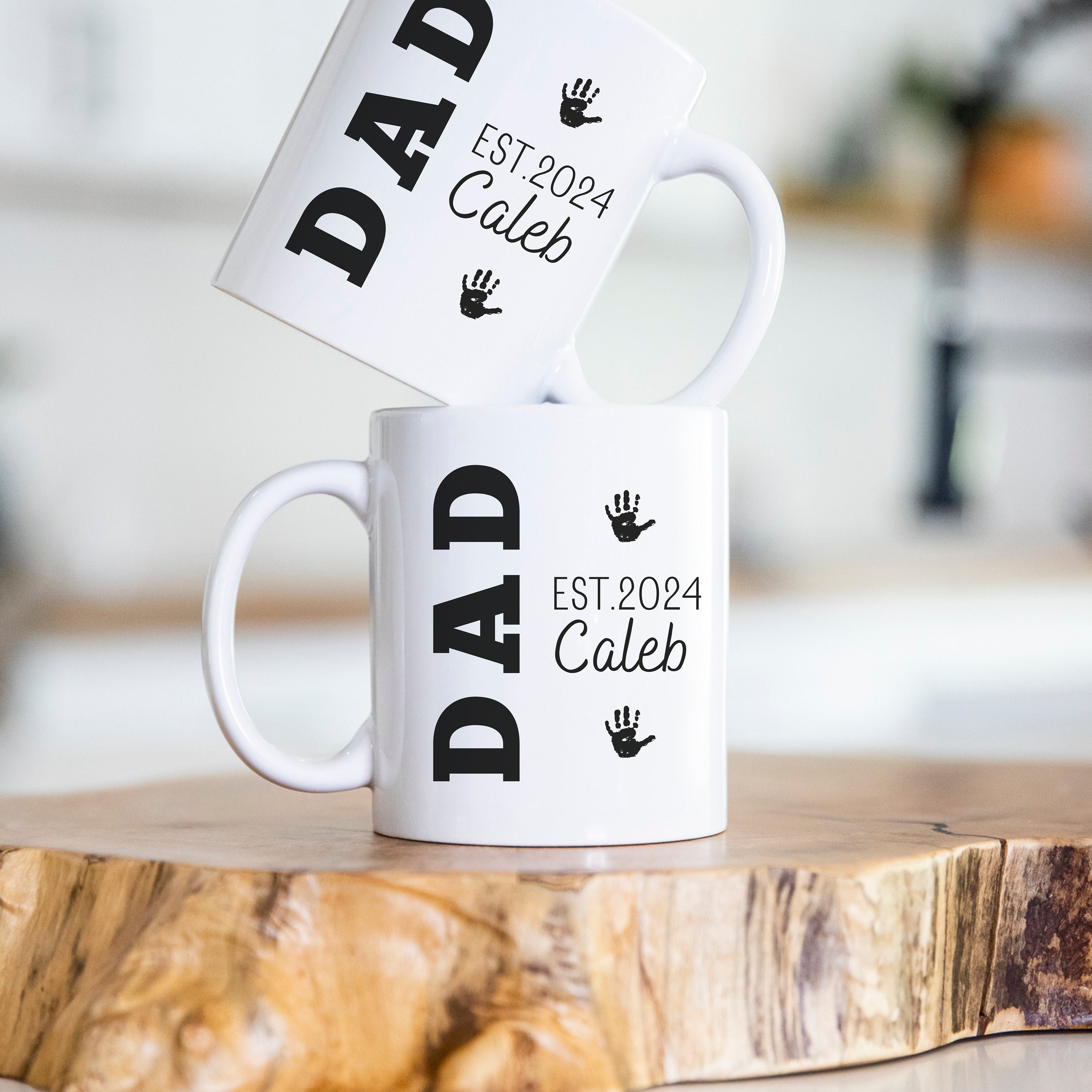 Personalized Dad Mug With Kids Names and Years Personalized Mugs for ...