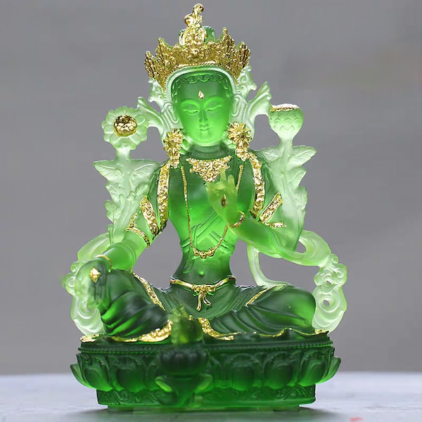 Green Buddha Statue - Etsy