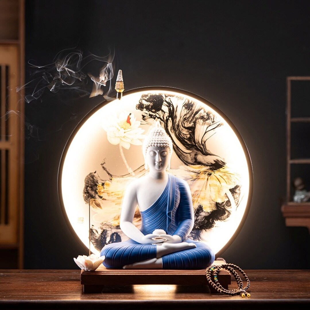 Handmade Buddha Statue Ceramic Buddha Statueoriental Buddha Ornament ...