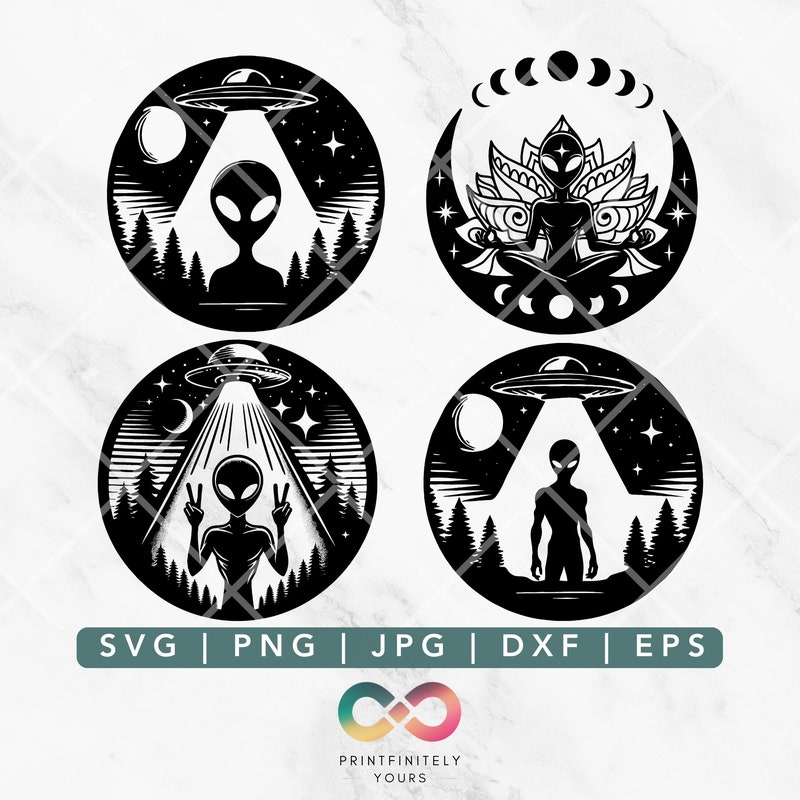 Alien Svg - Etsy