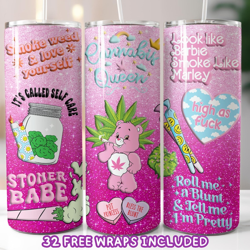 Pink Glitter Puff - Etsy