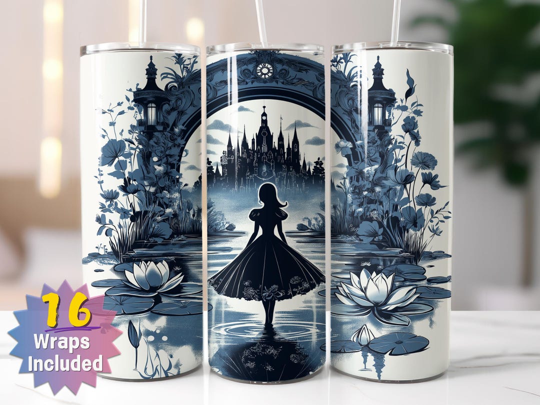 Enchanted Castle Archway Tumbler Wrap | Alice in Wonderland Sublimation ...