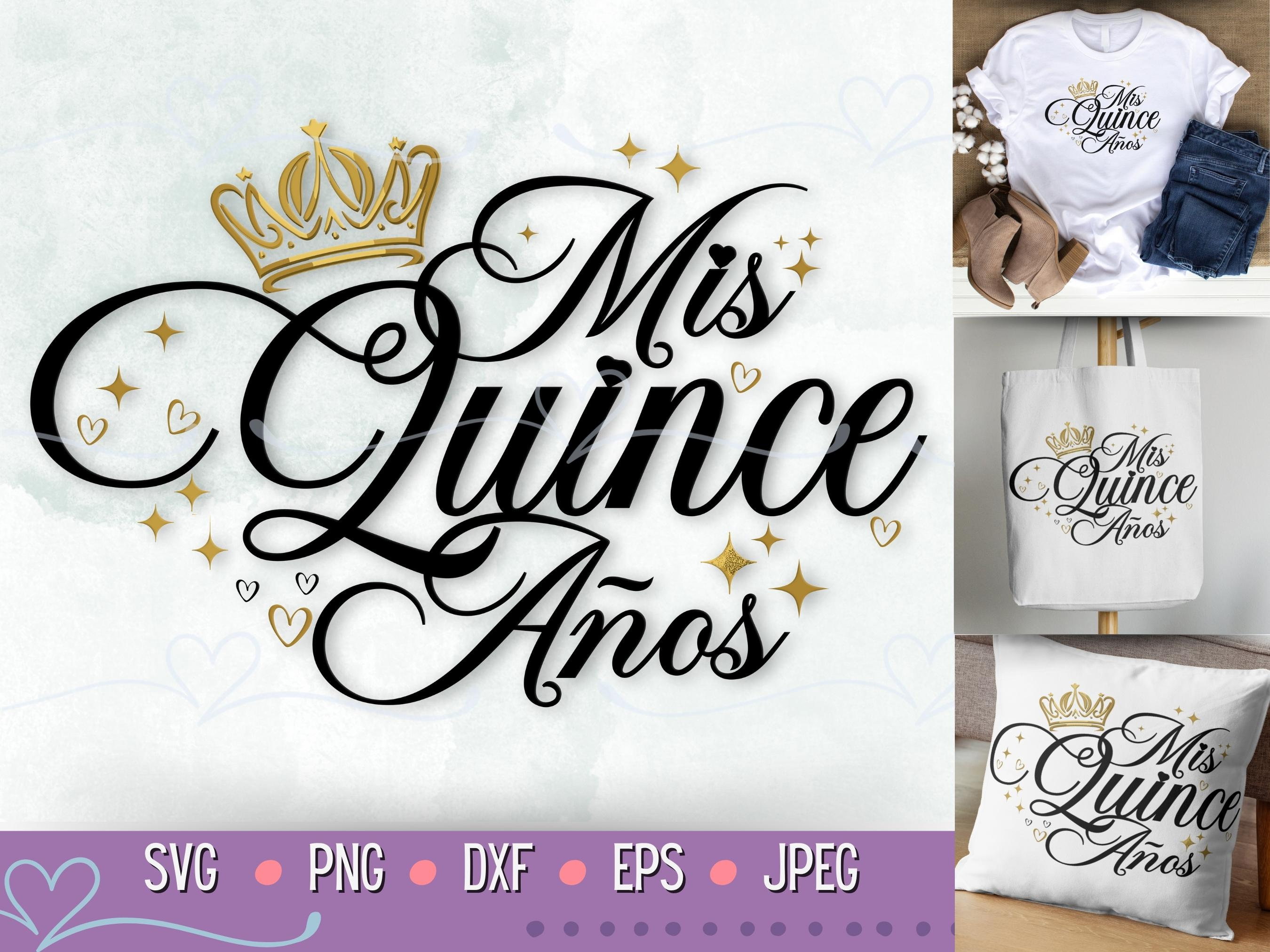 Mis Quince Anos Svg Mis Quince Jpeg Quinceanera Svg Mis - Etsy México