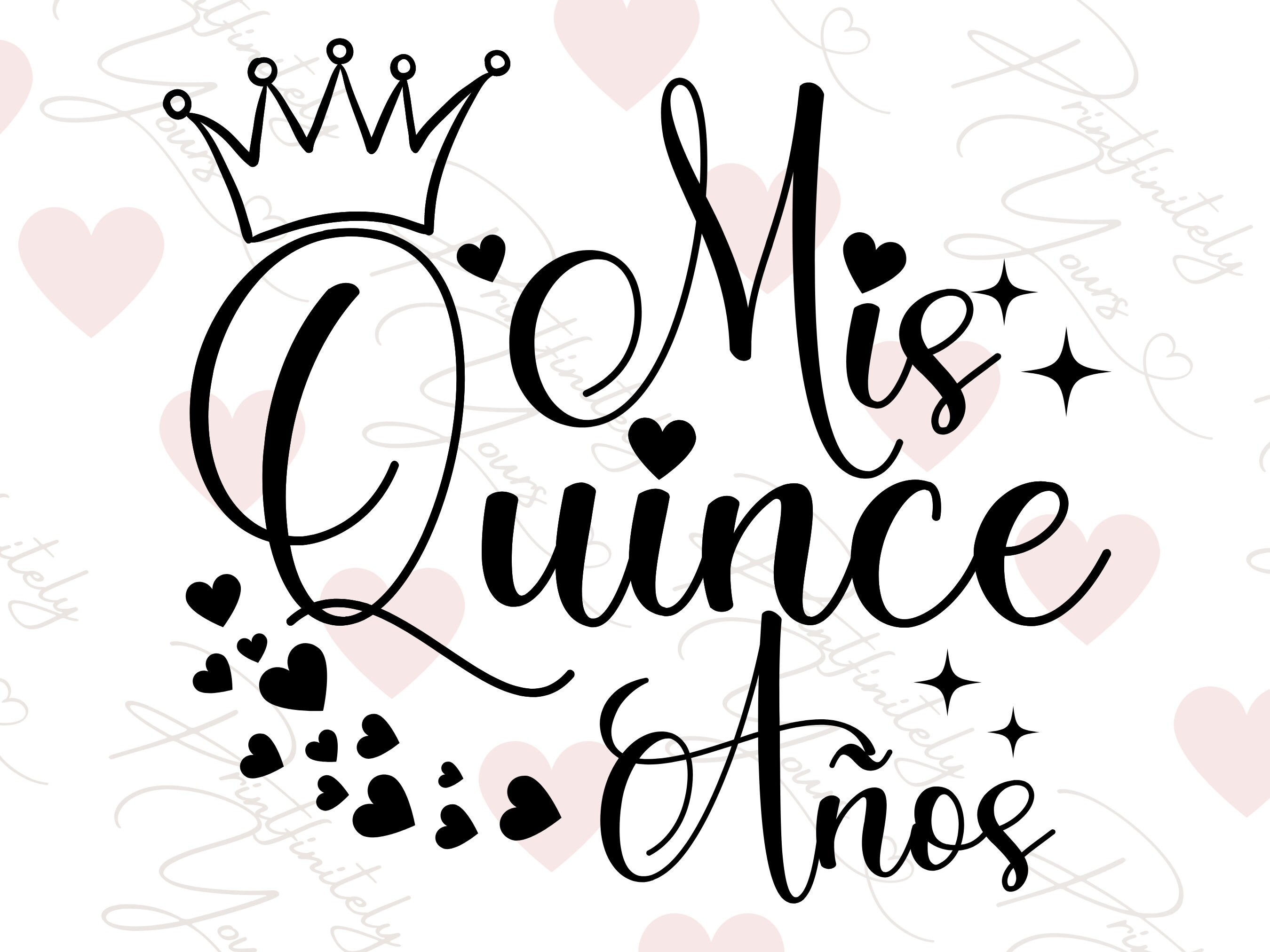 Mis Quince Anos Svg Quinceanera SVG Quinceanera Svg Mis - Etsy Israel