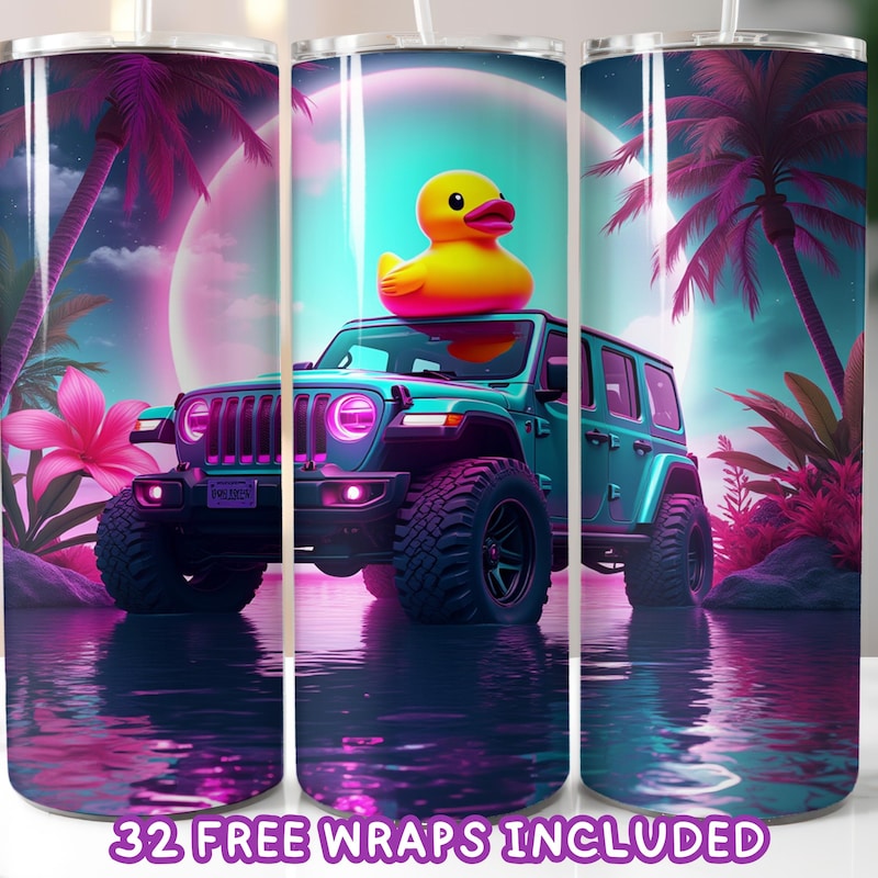 Jeep Duck Digital Paper - Etsy