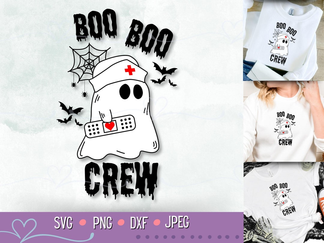 Boo Boo Crew Ghost SVG, Funny Ghost Png, Halloween Sublimation Png ...