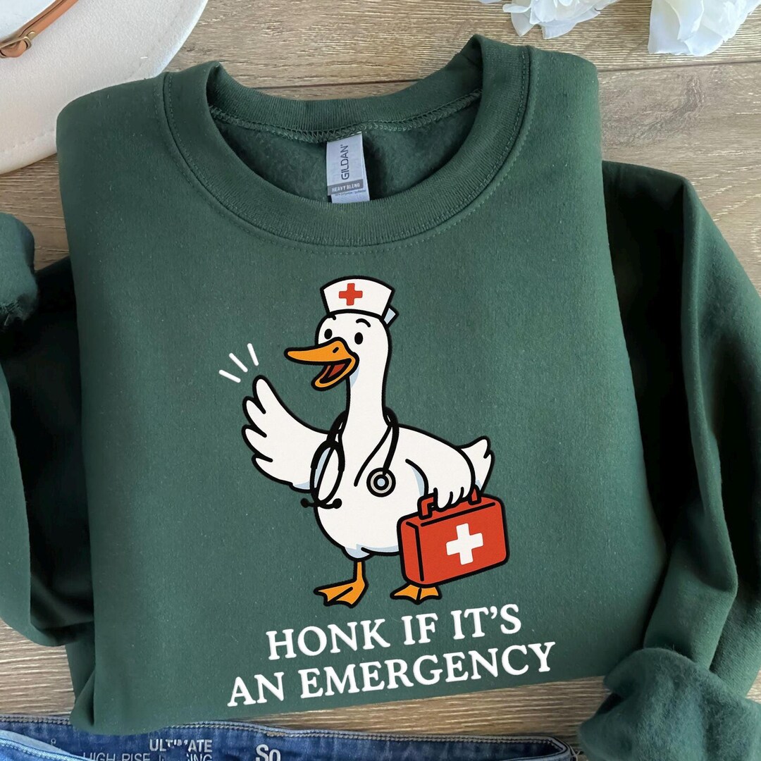 Funny Nurse Goose PNG, Honk If It’s an Emergency, Medical Humor ...