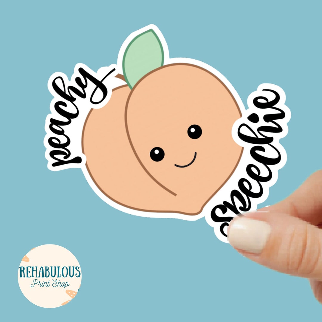 Speech Therapy Sticker, Peachy Speechie, Gift for Speech Therapist ...