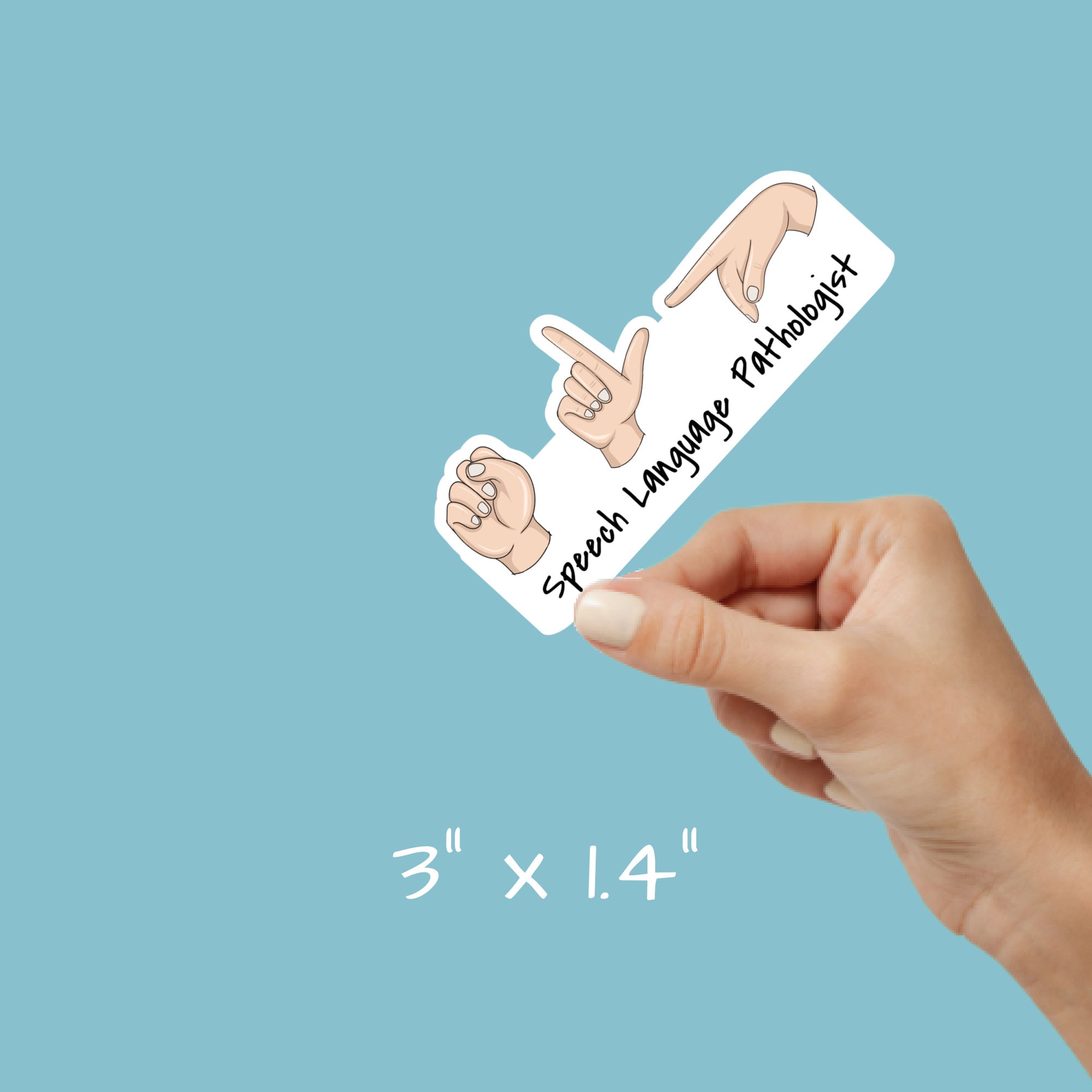 Speech Therapy Sticker Sign Language SLP Sticker Gift for - Etsy