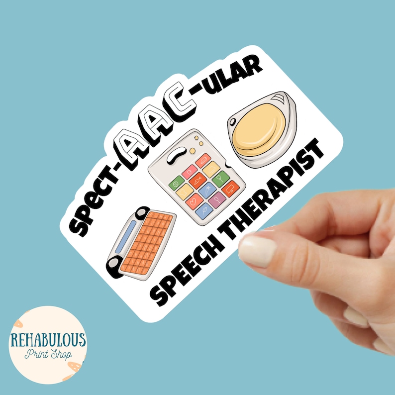 Speech Therapy Sticker, Spect-aac-ular Speech Therapist, Gift for ...