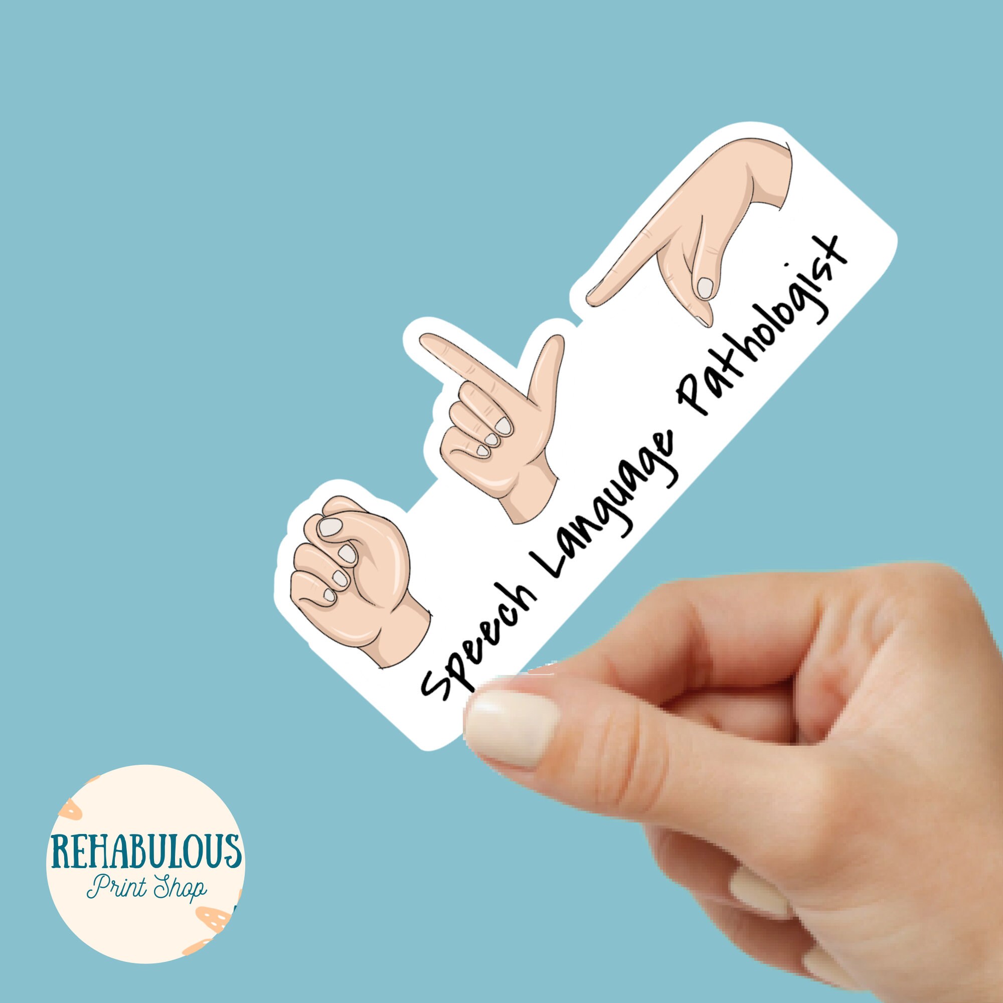 Speech Therapy Sticker Sign Language SLP Sticker Gift for - Etsy