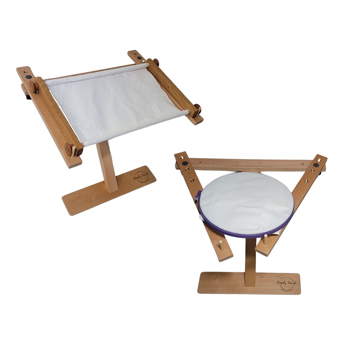Cross Stitch Lap Stand, Needlework Wood Stand , Adjustable Embroidery ...