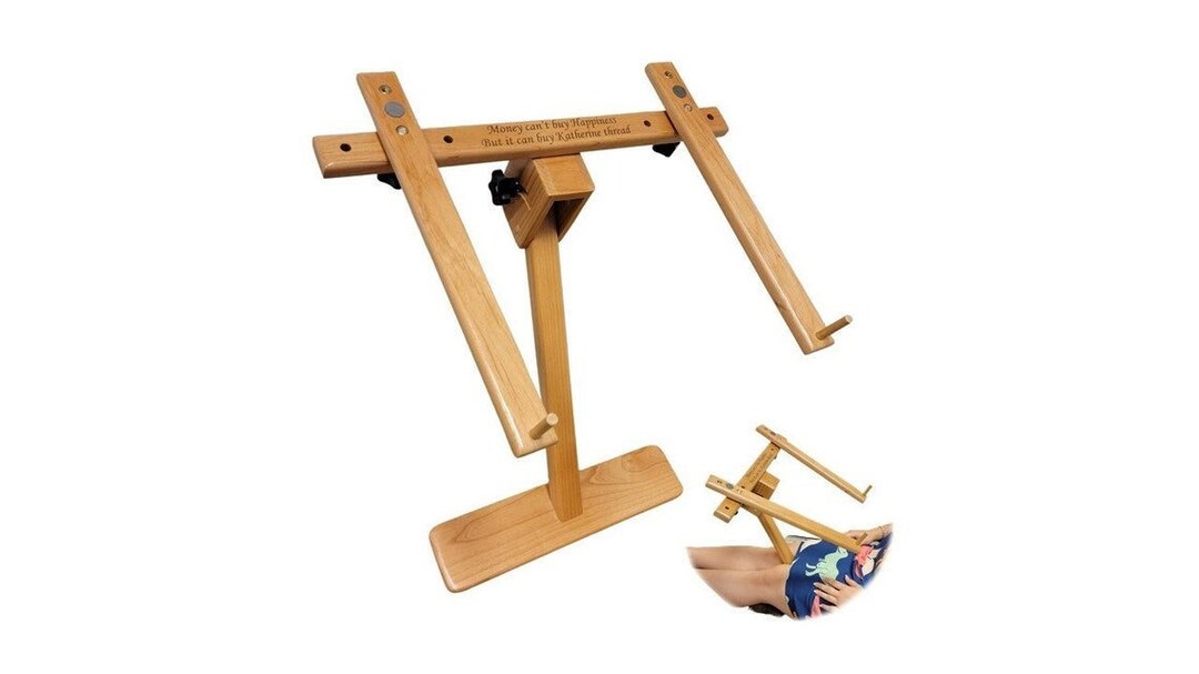 Cross Stitch Lap Stand Needlework Wood Stand Adjustable - Etsy