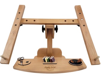 Cross Stitch Lap Stand, Needlework Wood Stand , Adjustable Embroidery ...