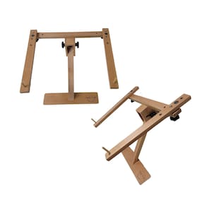 Cross Stitch Lap Stand, Needlework Wood Stand , Adjustable Embroidery ...