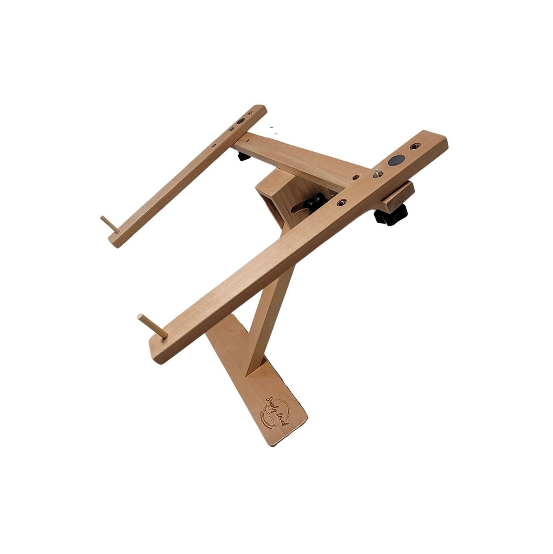 Cross Stitch Lap Stand, Needlework Wood Stand , Adjustable Embroidery ...