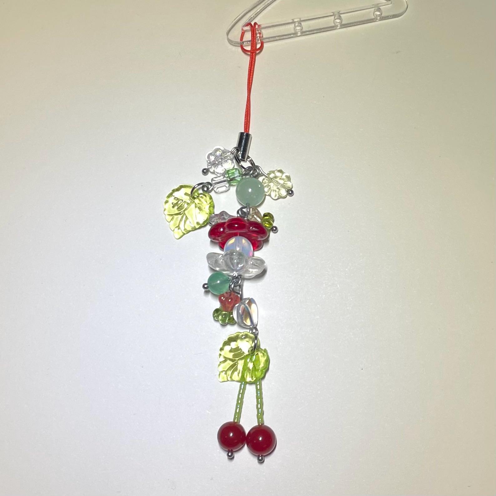 Cherry Phone Charm / Bag Charm / Keychain - Etsy