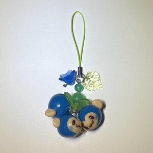 Blueberry Monkey Handmade Polymer Clay Phone Charm / Bag Charm ...