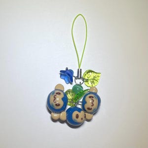 Blueberry Monkey Handmade Polymer Clay Phone Charm / Bag Charm ...