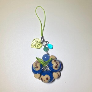 Blueberry Monkey Handmade Polymer Clay Phone Charm / Bag Charm ...