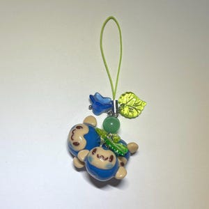 Blueberry Monkey Handmade Polymer Clay Phone Charm / Bag Charm ...