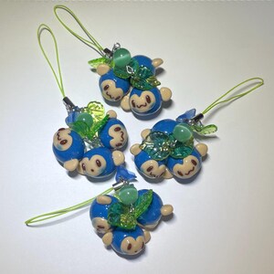 Blueberry Monkey Handmade Polymer Clay Phone Charm / Bag Charm ...