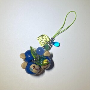 Blueberry Monkey Handmade Polymer Clay Phone Charm / Bag Charm ...