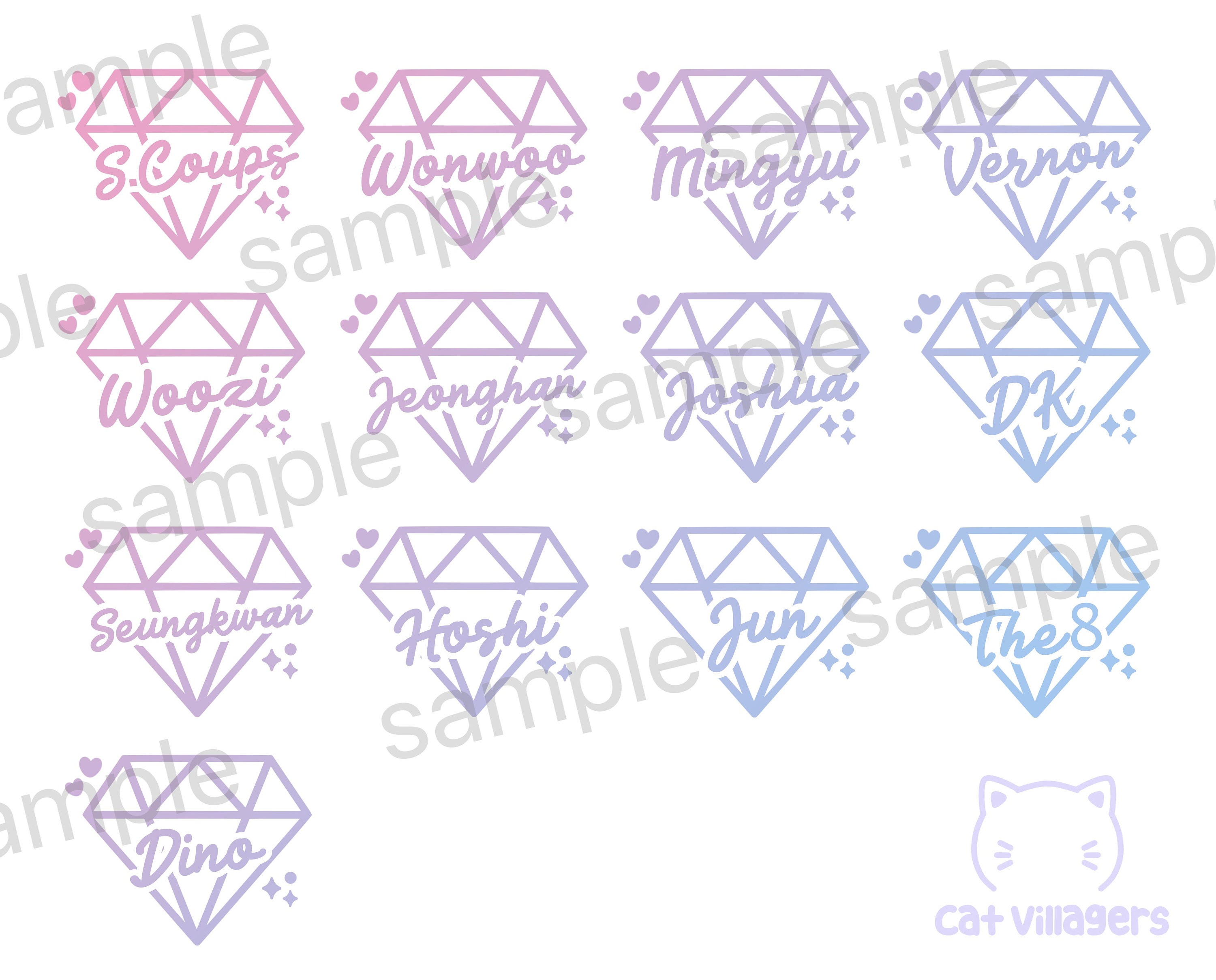 Seventeen Caratbong Vinyl Sticker Decal - Etsy