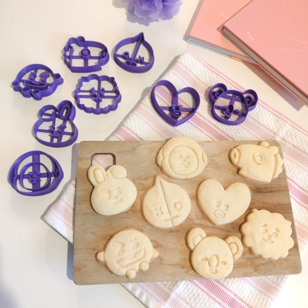 BTS BT21 Cookie Cutters, Fondant and Clay Cutters - Etsy